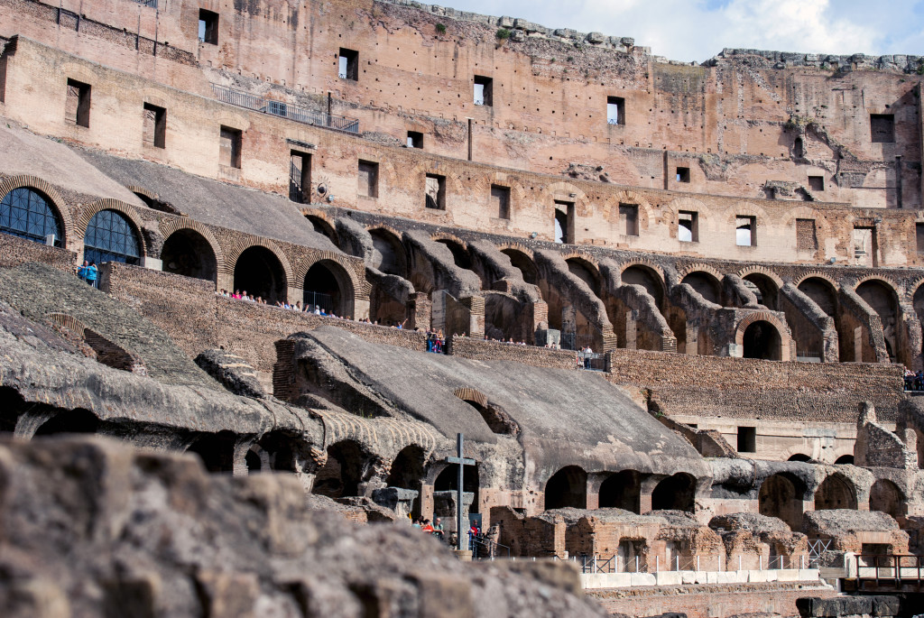 Colosseum Cross from the first tier - Rome, Italy - Karen Kondazian